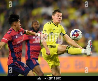 May 10, 2023: Nashville SC midfielder Brian Anunga (27) attempts to ...