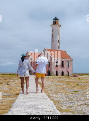 Lighthouse on the island of Klein Curacao Stock Photo - Alamy