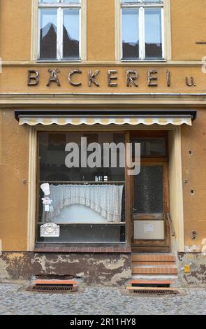 Former bakery, dilapidation, old building, Bad Belzig, Brandenburg ...