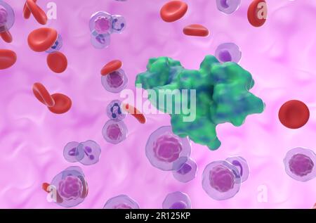 Synapse in epilepsy. Illustration of a nerve cell junction (synapse ...