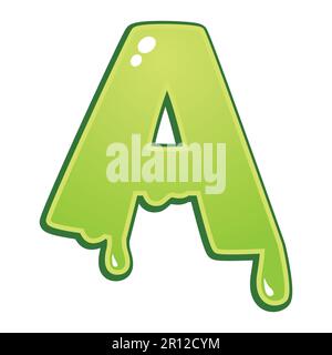 Slimy font type letter H Stock Vector Image & Art - Alamy