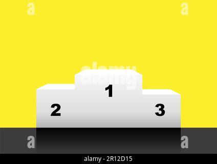 White podium for first, second and third place Stock Vector Image & Art ...