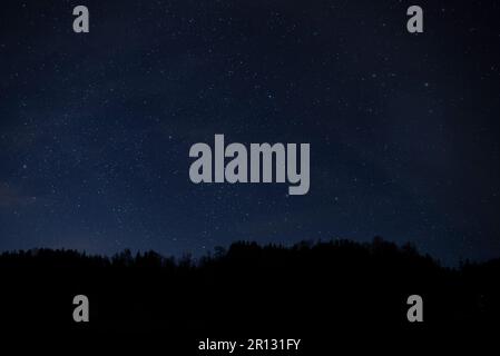 Sky full of stars captured from mountain in early spring Stock Photo ...