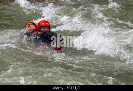 Augsburg, Germany. 11th May, 2023. Current rescuers of the German Life ...