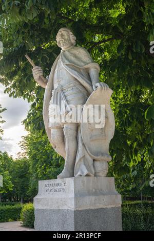Statue of Henry II of Castile,Henry of Trastámara (1334-1379) at the ...