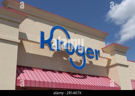 Warsaw - Circa May 2023: Kroger Supermarket. Kroger is one of the ...