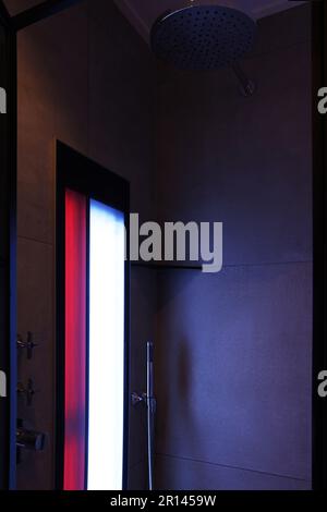Modern shower with Infrared spectrum and UV light Stock Photo - Alamy