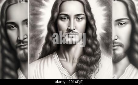 Portrait of Jesus Christ, Digital art Stock Photo - Alamy
