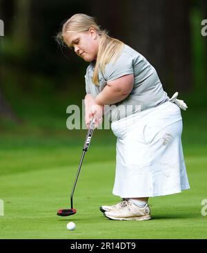 Ellie Perks in action on the 12th during day two of The G4D Open at ...