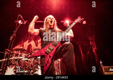 The American death metal band Nile performs a live concert at ...