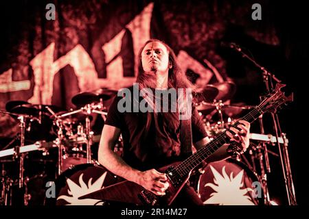 The American death metal band Nile performs a live concert at ...
