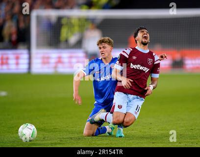 ALKMAAR - Sven Mijnans of AZ Alkmaar during the second preliminary round UEFA Conference League ...