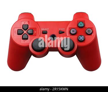 Red Game Controller - Gamepad vector Controlling Device concept colored ...