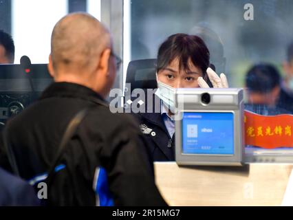 (230512) -- HORGOS, May 12, 2023 (Xinhua) -- This aerial photo taken on ...
