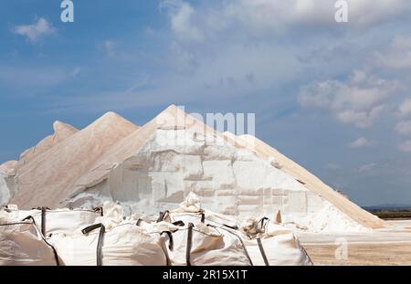Salt mountains in Majorca Stock Photo - Alamy