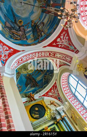 Interior view of the Archcathedral Basilica of St. Peter and St. Paul ...