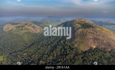 Aerial of the granite mountains in Central Guinea Stock Photo - Alamy