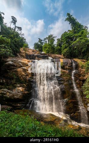Waterfall near Zongo, Democratic Republic of Congo Stock Photo - Alamy