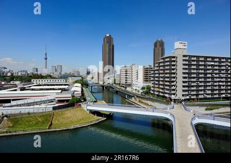Clover bridge and Tokyo sky tree Stock Photo - Alamy