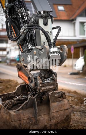 Excavator grab on construction site, Calw, Germany Stock Photo - Alamy