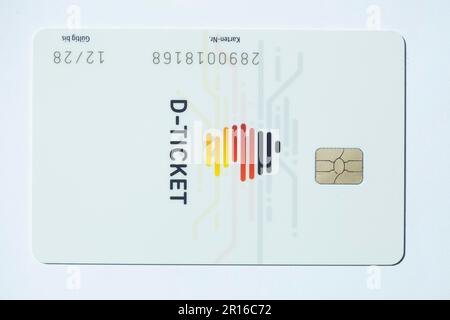Deutschland-Ticket D-Ticket or 49 euro ticket for local transport on a ...