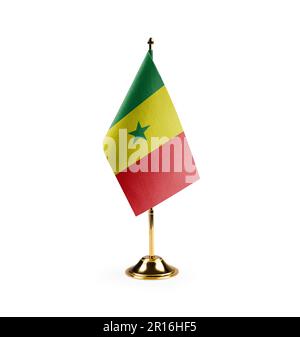 Small table flag of Senegal isolated on white background Stock Photo ...