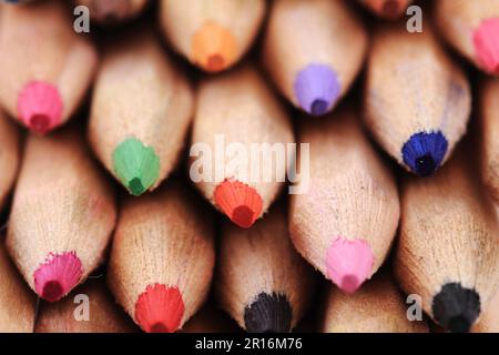 color pencils details as very nice educational background Stock Photo ...