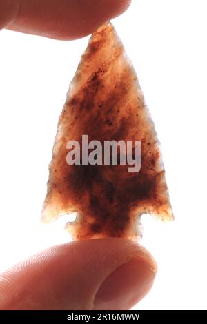prehistory arrow isolated on the white background Stock Photo - Alamy