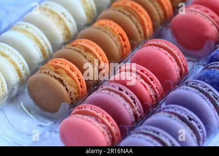 color macaroon as very nice sweet food background Stock Photo - Alamy