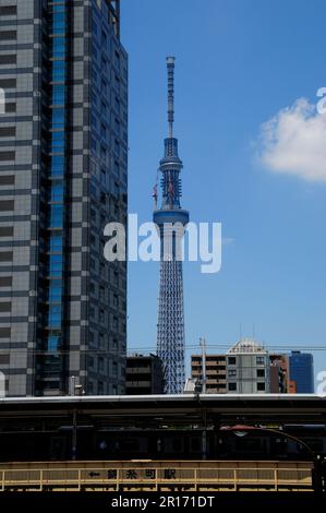 Kinshicho station and Sky tree Stock Photo - Alamy