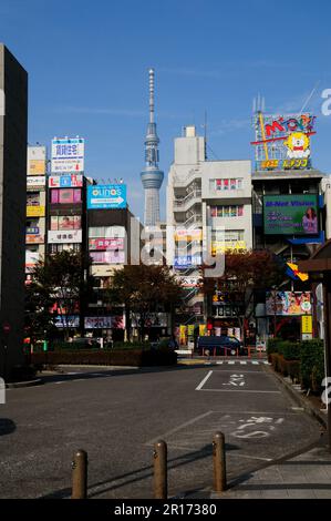 Tokyo sky tree and Kinshicho station Stock Photo - Alamy