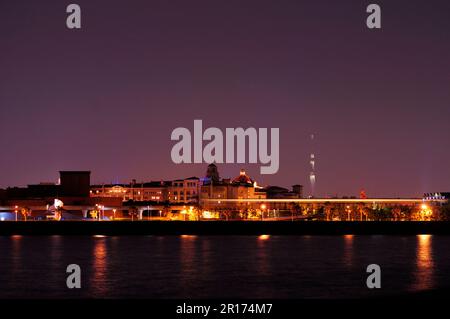 TDL (a part) and Skytree illuminated Stock Photo - Alamy