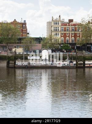 Putney Pier and the Star and Garter Hotel, Putney, south west London ...