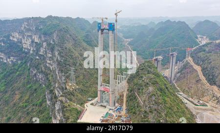 QIANXINAN, CHINA - MAY 12, 2023 - Aerial photo taken on May 12, 2023 ...