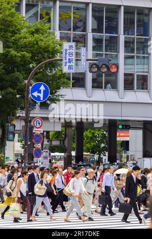 Shibuya Train Station Crosswalk Stock Photo - Alamy