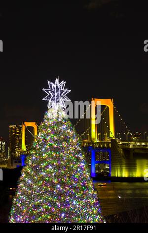 Christmas tree and Rainbow bridge Stock Photo - Alamy