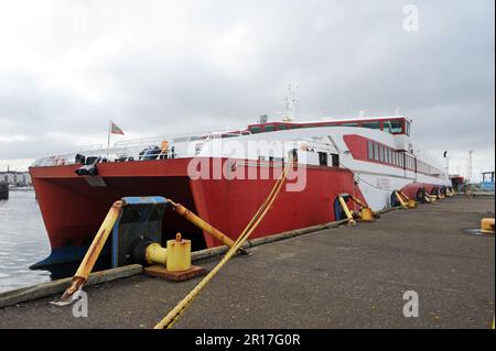 MV Alfred from Pentland ferries prepares to cover Arran Ardrossan route ...