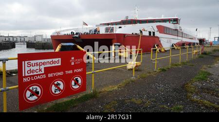 MV Alfred from Pentland ferries prepares to cover Arran Ardrossan route ...