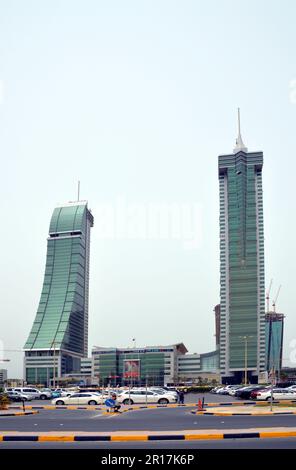 Bahrain, Manama: twin towers of Bahrain Financial Harbour (BFH Stock ...