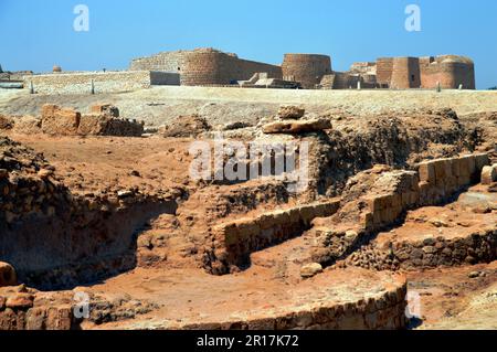 Bahrain, Manama: newly restored Qalat al-Bahrain Fortress, also known ...