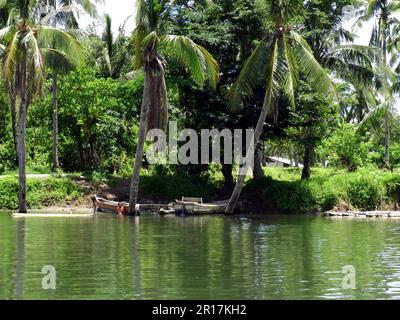 The Philippines, Samar Island: typical scenery on the Oquendo River in ...