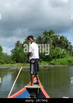 The Philippines, Samar Island: typical scenery on the Oquendo River in ...