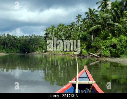The Philippines, Samar Island: typical scenery on the Oquendo River in ...