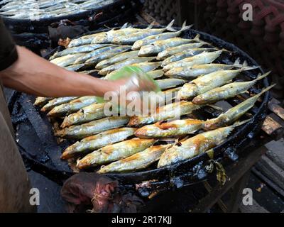 The Philippines, Samar Island, Calbayog: production centre for "tinapa ...
