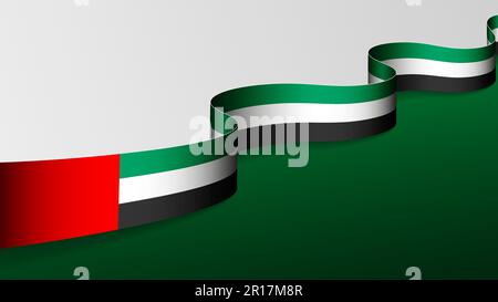 EAU ribbon flag background. Element of impact for the use you want to ...