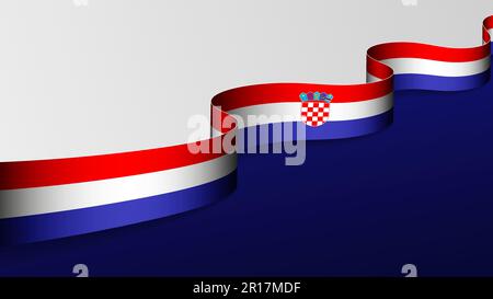 Croatia ribbon flag background. Element of impact for the use you want ...