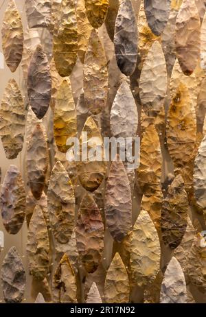 Sharpened flint blade offerings, El Tigre Itzamkanac, Terminal Classic ...