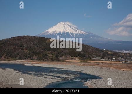 Fujikawa river and Mt. Fuji Stock Photo - Alamy