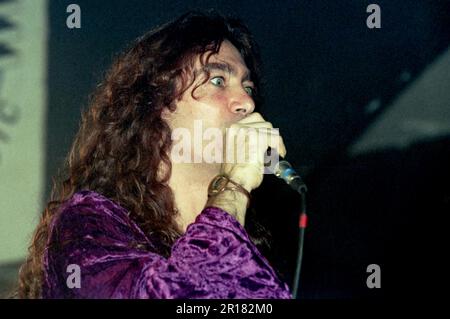 Milan Italy 1996-11-12 : David DeFeis singer of Virgin Steele in ...