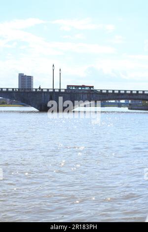Mandai Bridge spanning the Shinano River Stock Photo - Alamy